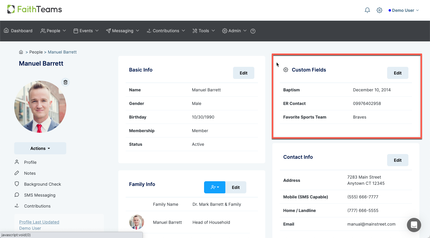 Faith Teams - All-In-One Database - Church Management Software