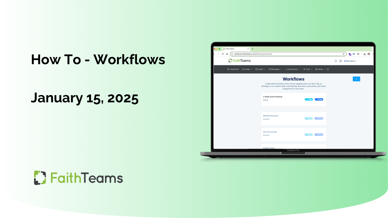 Church Management Software - Easy and Affordable - Faith Teams